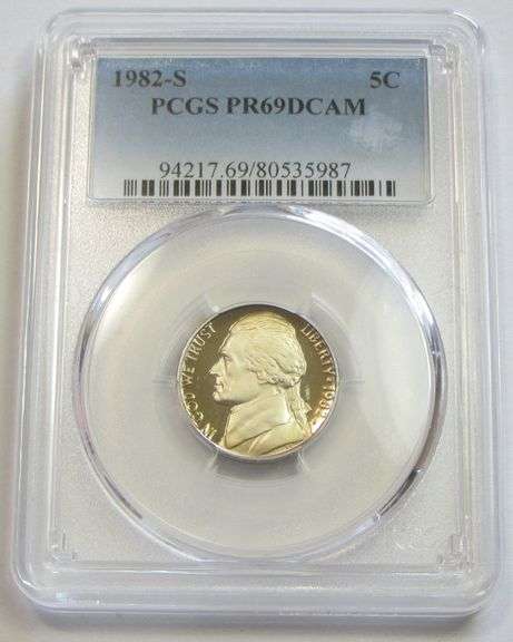 1982-S PROOF NICKEL PCGS 69 DCAM - Star Coin and Currency, LLC