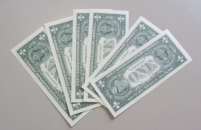 6 GEM CONSECUTIVE $1 STAR NOTES 2003 - Star Coin and Currency, LLC