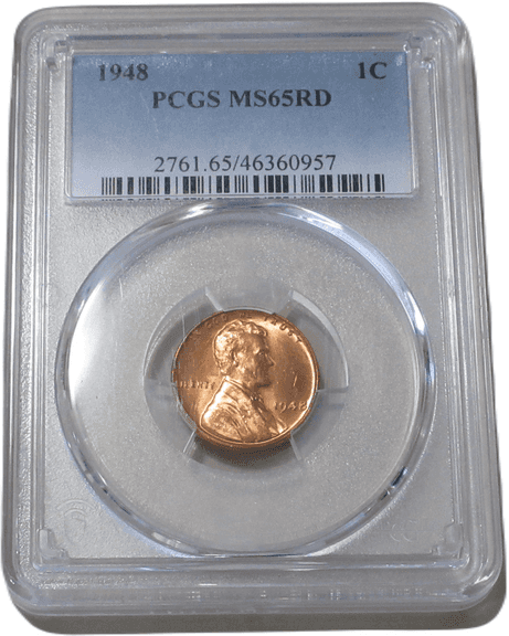 1948 Lincoln Wheat Penny - PCGS MS65RD Graded Coin - Star Coin and ...