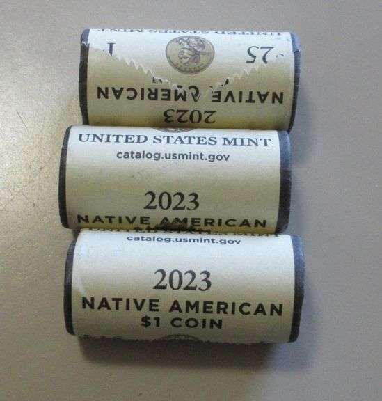 3 $24 2023 NATIVE AMERICAN ROLLS - Star Coin and Currency, LLC
