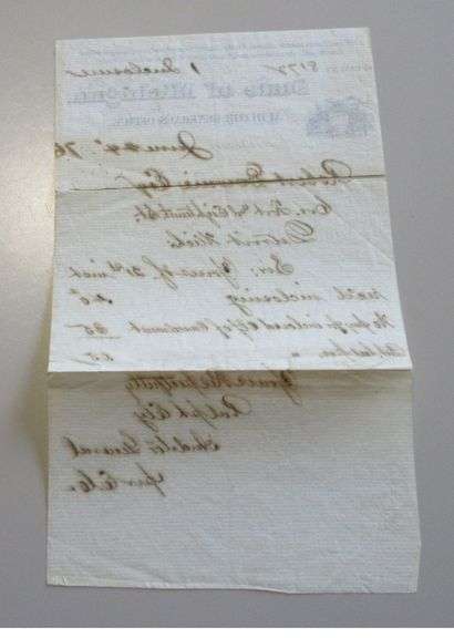 VERY COOL HISTORICAL NOTE MICHIGAN 1876 TOP FOLD TEAR - Star Coin and ...