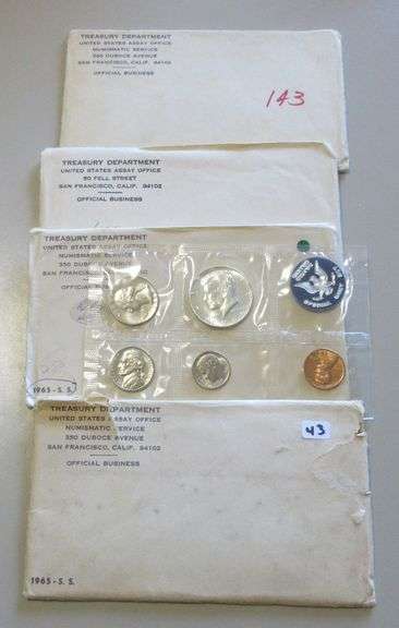 4 SPECIAL MINT SETS SILVER 1965 - Star Coin and Currency, LLC