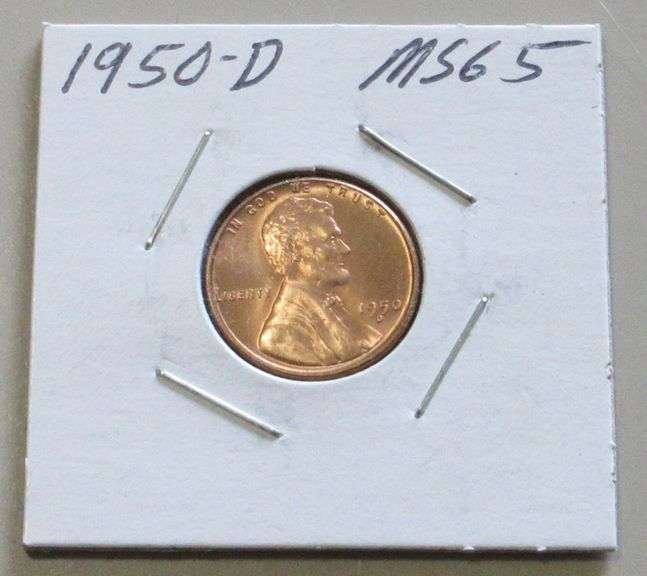 1950-D GEM WHEAT CENT RED - Star Coin and Currency, LLC