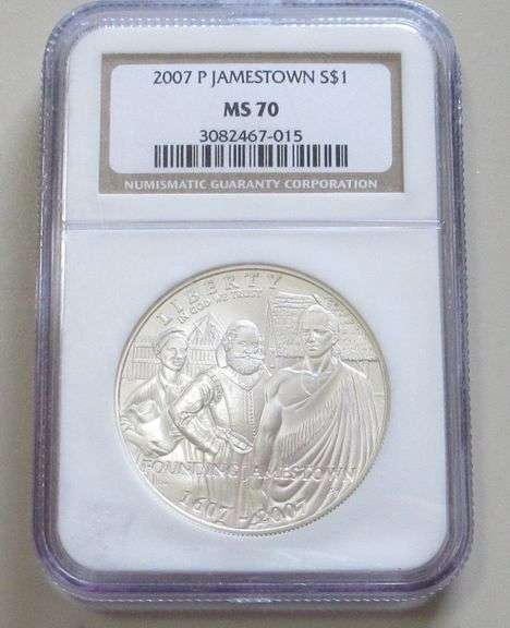$1 2007 Jamestown commemorative NGC MS70 - Star Coin and Currency, LLC