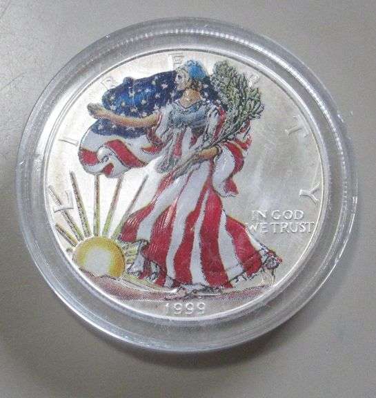 COLORIZED SILVER AMERICAN EAGLE $1 - Star Coin and Currency, LLC