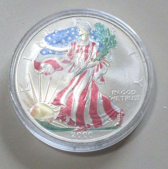 COLORIZED SILVER AMERICAN EAGLE $1 - Star Coin and Currency, LLC