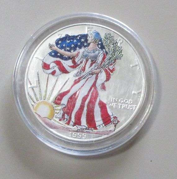COLORIZED SILVER AMERICAN EAGLE $1 - Star Coin and Currency, LLC
