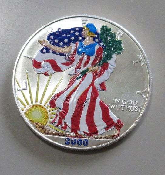 COLORIZED SILVER AMERICAN EAGLE $1 - Star Coin and Currency, LLC