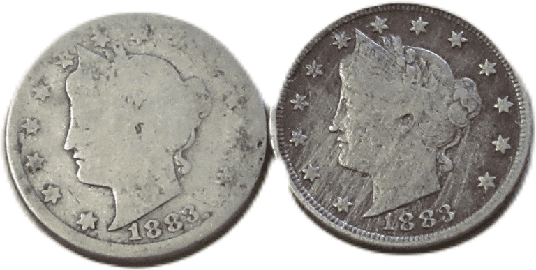 1883 CENT AND NO CENT LIBERTY NICKEL - Star Coin and Currency, LLC