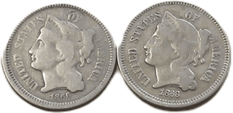 1866 1868 3 CENT PIECE - Star Coin and Currency, LLC