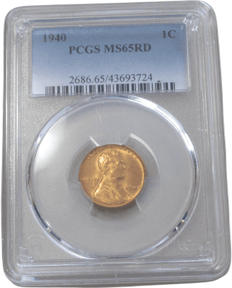 1940 Lincoln Wheat cent PCGS MS65RD - Rare Collectible - Star Coin and Currency, LLC