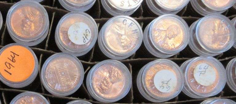 10 UNCIRCULATED RED LINCOLN CENT ROLLS - Star Coin and Currency, LLC