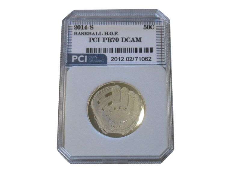 2014-S Baseball Hall Of Fame Half Dollar PCI PR70 DCAM - Star Coin and ...