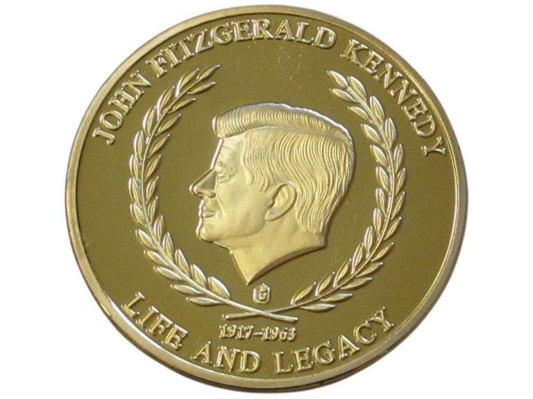 John F. Kennedy Commemorative Medal Inauguration 1961 Inscription ...
