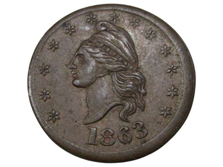 1863 Civil War Token IOU 1 Cent - Star Coin and Currency, LLC