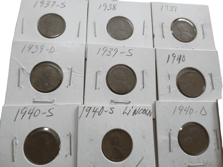 Vintage Lincoln Wheat Penny Collection (1937-1940) - 10 Coins - Star ...