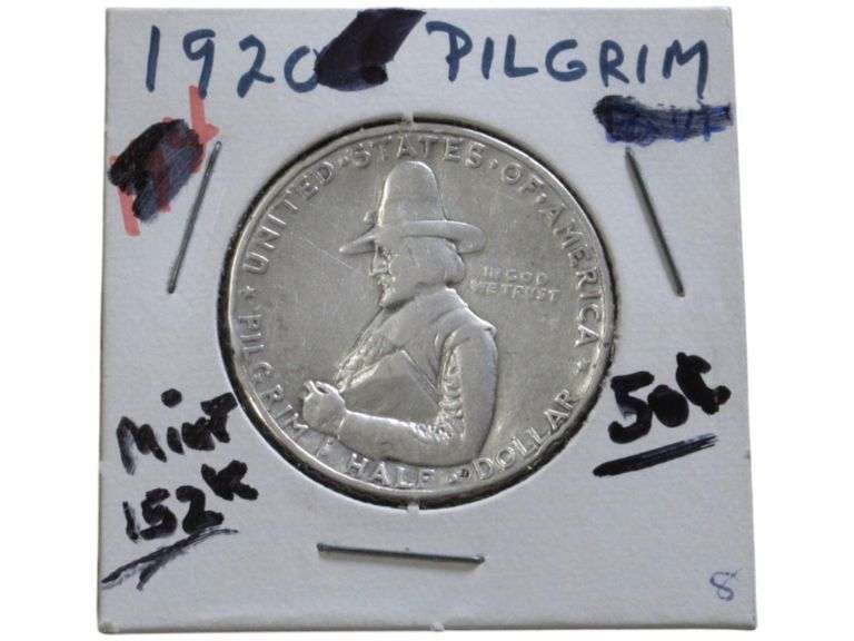 1920 PILGRIM SILVER HALF - Star Coin and Currency, LLC