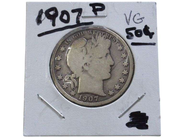 1907 BARBER HALF DOLLAR - Star Coin and Currency, LLC