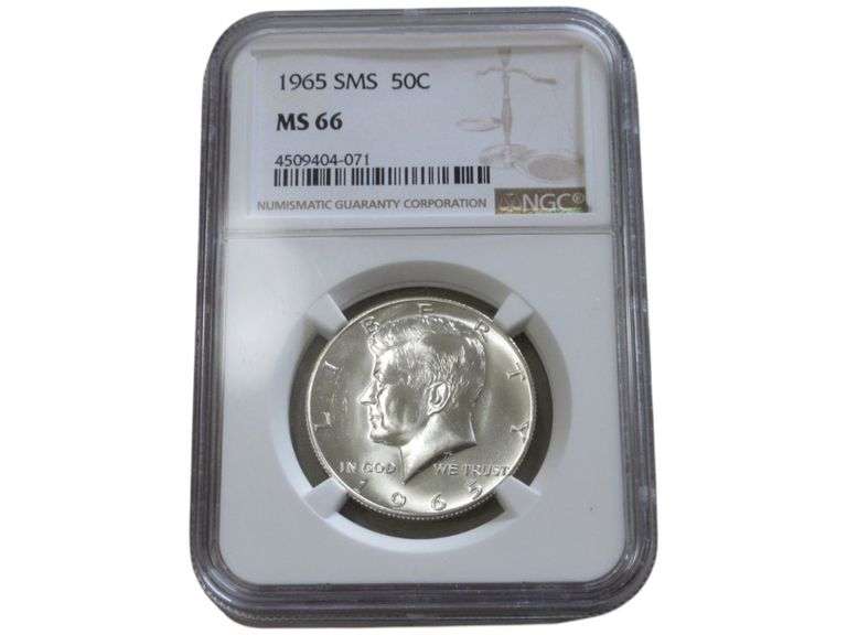 1965 SMS Kennedy Half Dollar - NGC MS66 - Star Coin and Currency, LLC