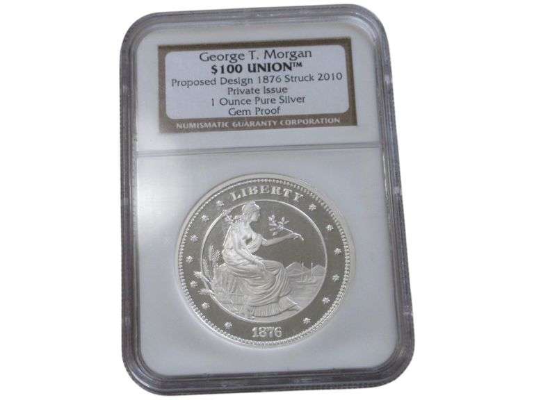 2010 George T. Morgan $100 Union Private Issue - NGC Gem Proof - Star ...