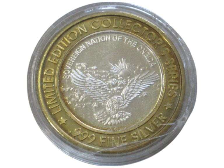 Limited Edition Oneida Collector's Series .999 Fine Silver - Star Coin ...