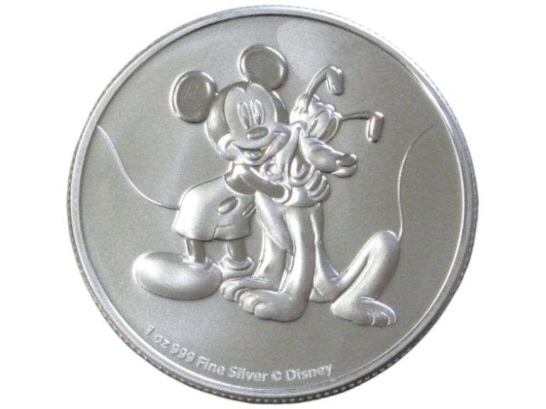 2020 Niue Two Dollar Silver Coin Mickey Mouse Disney Design .999 Fine 1 ...