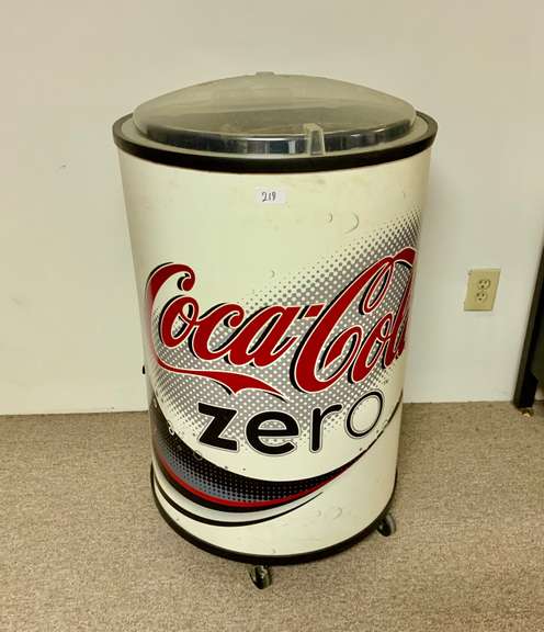Coca Cola Zero Cooler 38” Inches Tall - BHHS GA Properties Auction Group