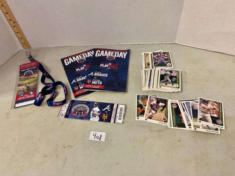 Atlanta Braves Game Day Programs, Ticket and Misc Baseball Cards ...