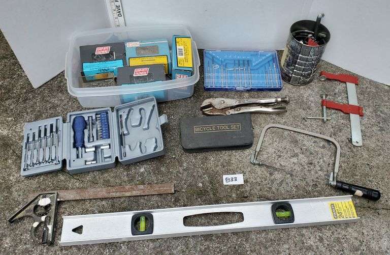 Lot of Nails, Allen Wrenches, Level and More - Auction Group