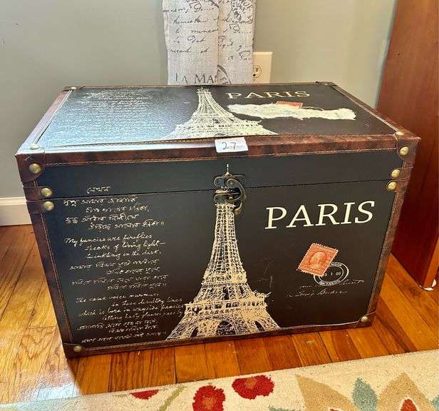 Paris Chest 16”x23 3/4” (Contents Not Included) (Located in Side Room ...