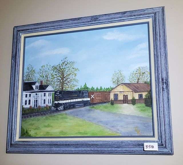 Framed Signed Art 24 1/2"x20 1/4" - Red Belly Rooster Auction & Estate ...