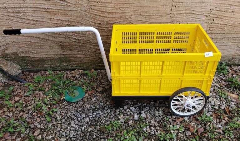 Collapsable Bin Cart, Bin Dimensions 23 1/2"X15 3/4"X12" (Located ...