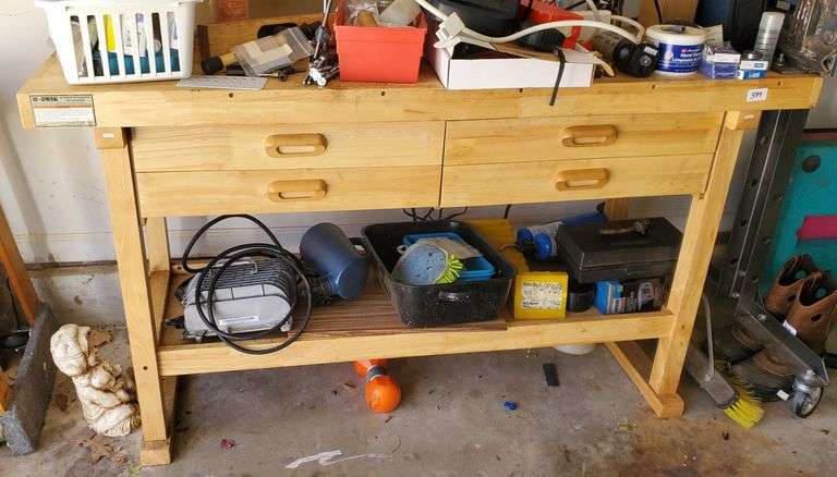 US General Woodwork Bench 60" (Located Garage) - Auction Group