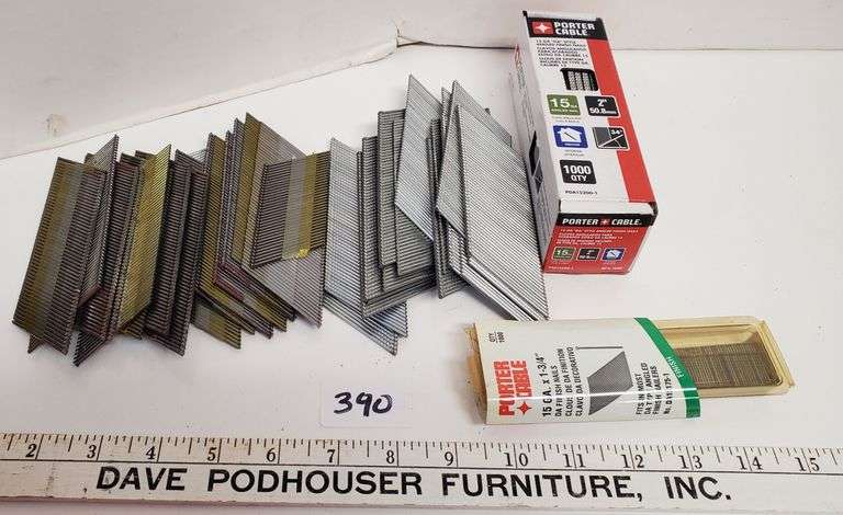 Porter Cable 15 Ga Nails (Located Garage) - Auction Group