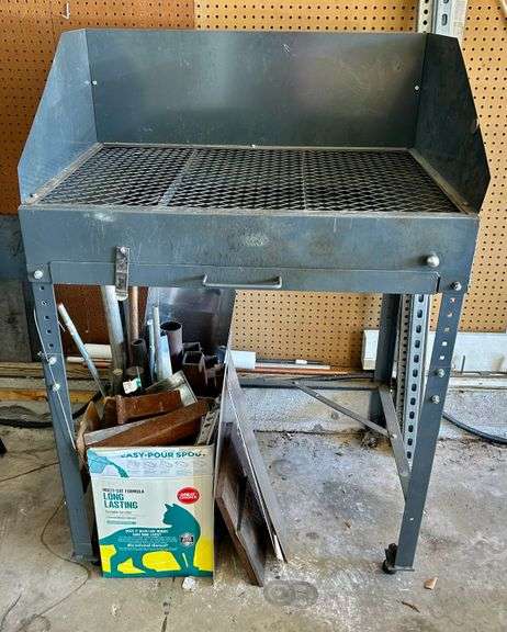 Work/Assembly Bench with a Small Parts Catch 51 3/4”x35 3/4x24.5 ...