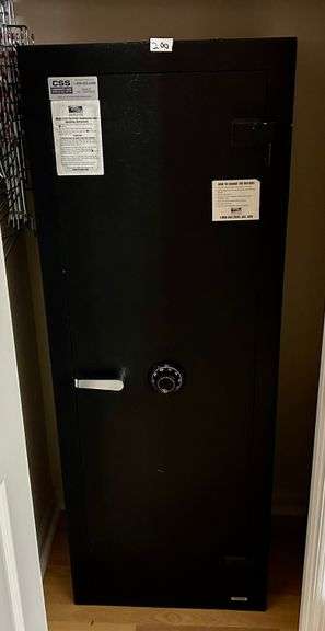 CSS Black Safe 59.5”x22”x16” (Have Combination)(Contents Not Included ...