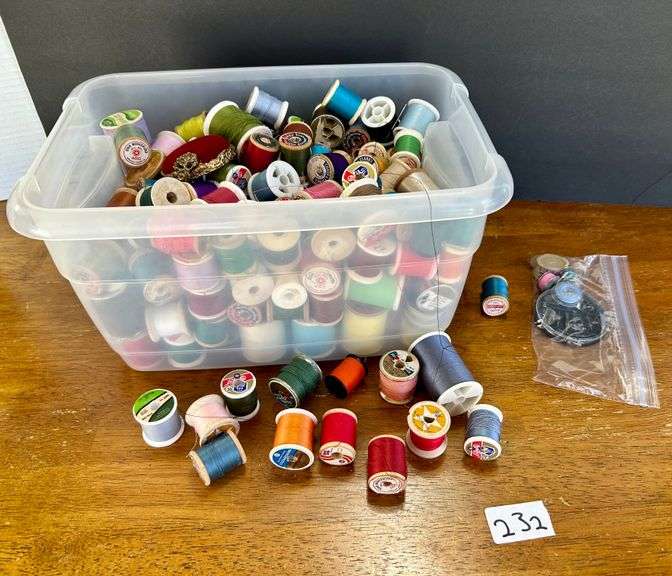 Container Lot of Sewing Threads - Auction Group