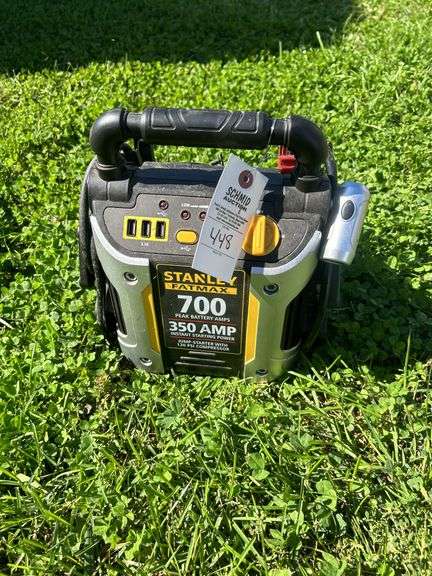 Stanley 350-amp instant starting power jump starter - Schmid Auction