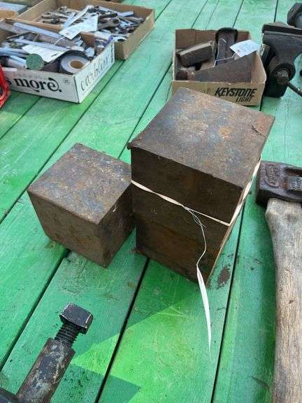 3 Super Heavy Box Steel Blocks - Schmid Auction