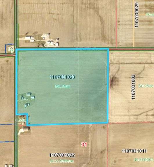 58.75 + or – Acres, 54 FSA Tillable Acres, Farming Rights Granted after ...