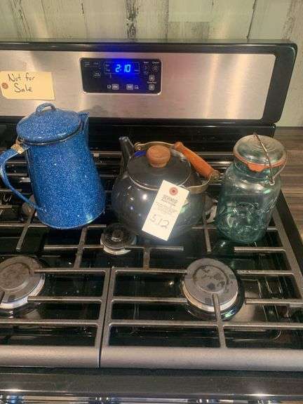 Tea pots, Ball deal mason jar - Schmid Auction