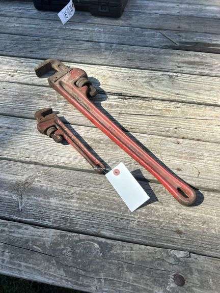 24" Craftsman pipe wrench, 10' Craftsman pipe wrench - Schmid Auction