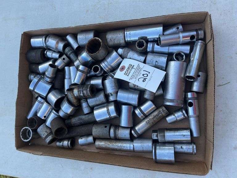 Large Assortment of Sockets, Standard and Metric - Schmid Auction