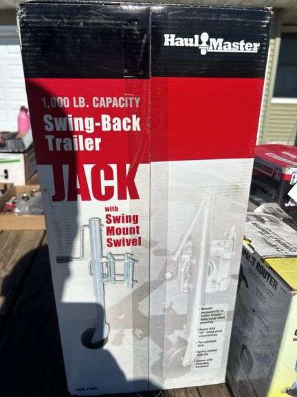 Haul Master swing-back trailer jack with swing mount and swivel, 1 ...