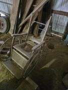 Old wheelchair broken back and seat. - Schmid Auction