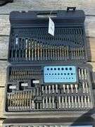 Large assortment of drill bits, drivers, hole saw blades, and other ...
