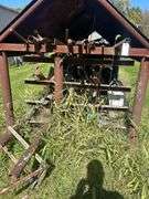 Metal hut with angle iron, scrap iron, welding iron, buyer must remove ...