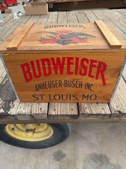 Budweiser Wooden Box - Schmid Auction