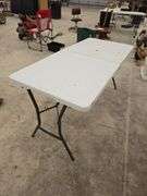 5ft Lifetime folding table. - Schmid Auction