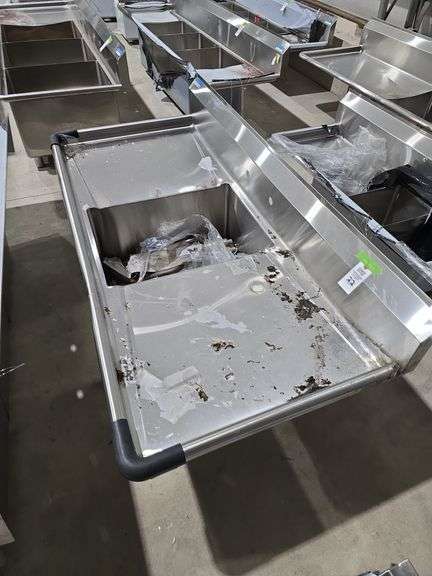 One Compartment Sink • 66"L x 29-13/16"W x 43-3/4"H • 18 ga T-304 ...
